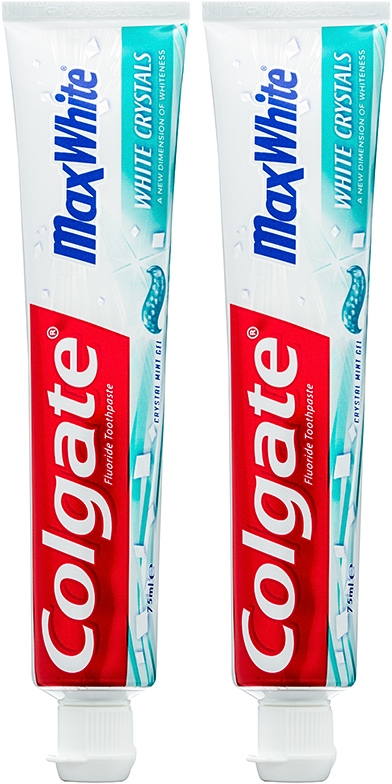 Colgate Max White White Crystals Bleaching Zahngel für frischen Atem