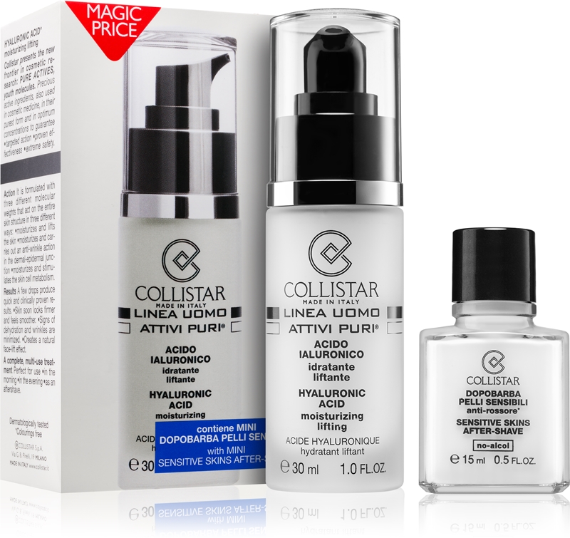 Collistar Uomo Attivi Puri Hyaluronic Acid ensemble (peaux sensibles ...