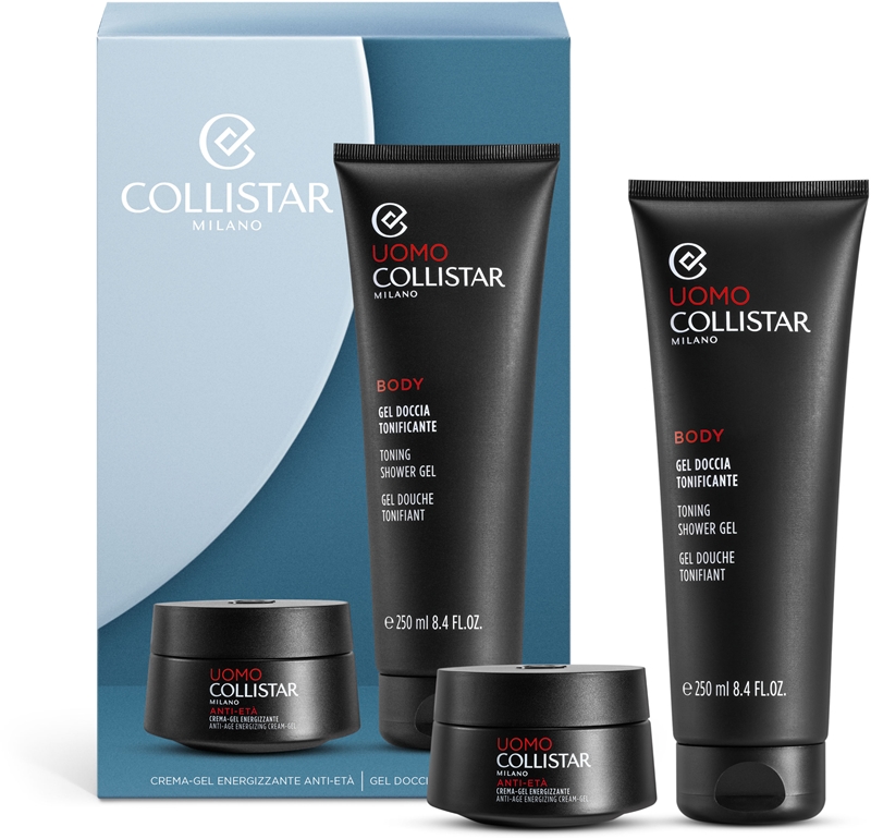 Collistar Uomo Anti-age Energizing Cream Cream-Gel+Toning Shower Gel ...