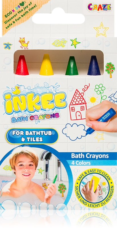 Craze INKEE Bath Crayons creioane colorate pentru baie | Notino.ro