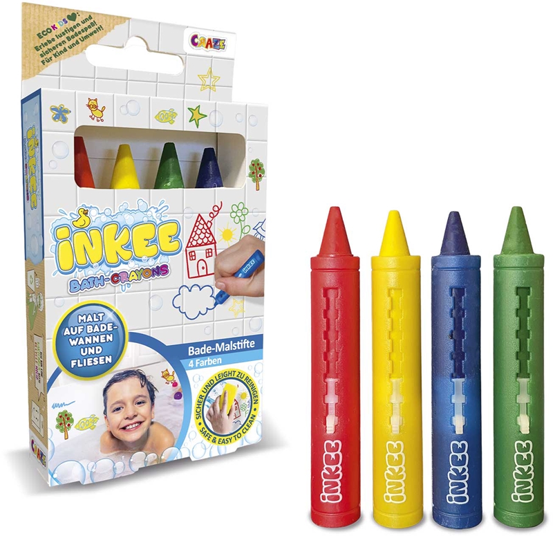 Craze INKEE Bath Crayons gekleurde potloden voor in Bad | notino.nl