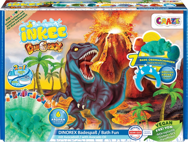 Craze INKEE Dino set (for the bath) for children | notino.co.uk