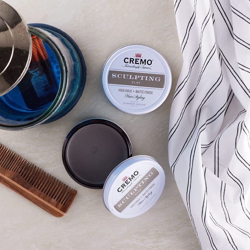 Cremo Hair Styling Sculpting Clay High Hold argile coiffante fixation ...