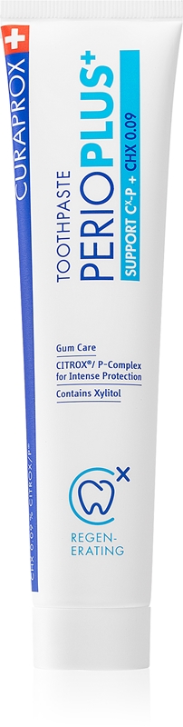 Curaprox Perio Plus+ Support 0.09 CHX dentifrice anti-saignement des gencives et parodontite ...