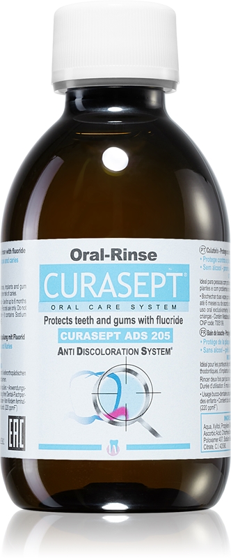 Curasept ADS 205 mouthwash for gentle teeth whitening and enamel ...