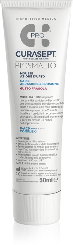 Curasept Biosmalto Mousse Foam to restore dental enamel | notino.ie