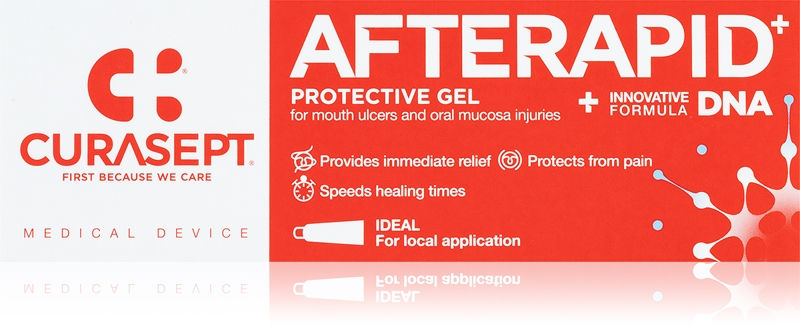 Curasept Afterapid+ Protective Gel for mouth ulcers and small oral ...