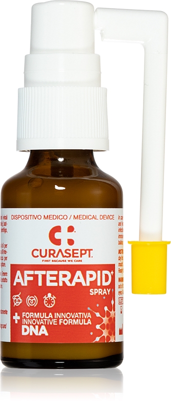 Curasept Afterapid+ Mondspray tegen aften en kleine wondjes in de ...
