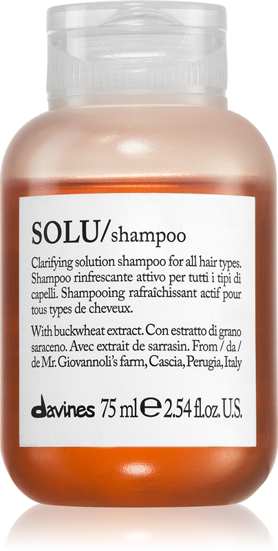 Davines Essential Haircare SOLU Shampoo Deep Cleanse Clarifying Shampoo ...