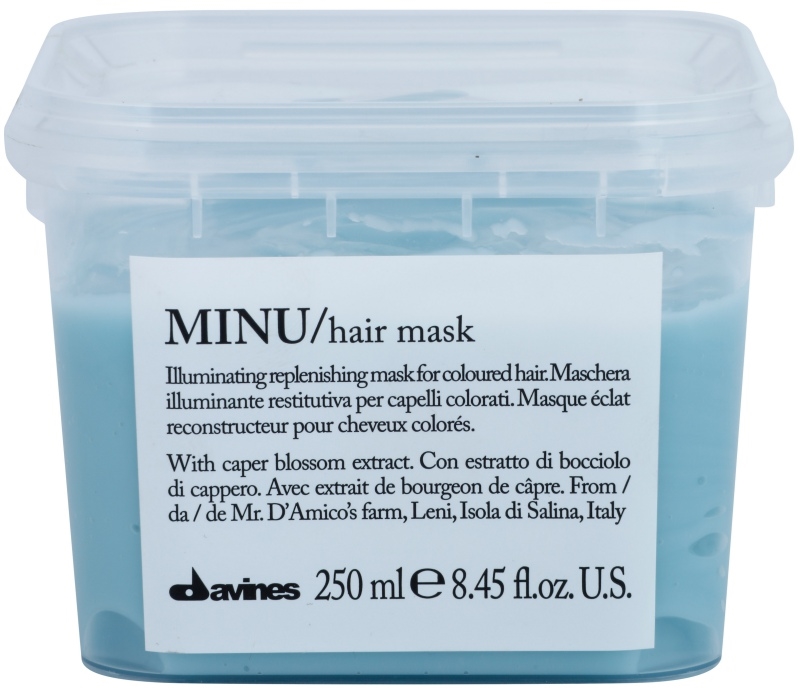 Davines Minu Caper Blossom Restoring Mask for colour-treated hair ...