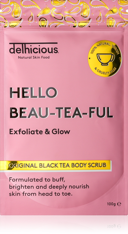 delhicious HELLO BEAU-TEA-FUL ORIGINAL BLACK TEA vyhlazující tělový ...