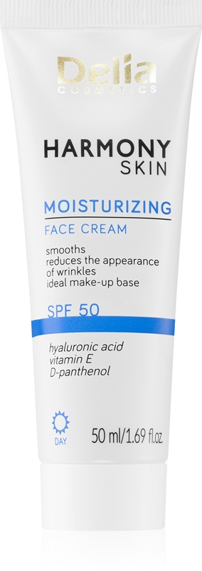 Delia Cosmetics Harmony Skin creme facial hidratante SPF 50 | notino.pt