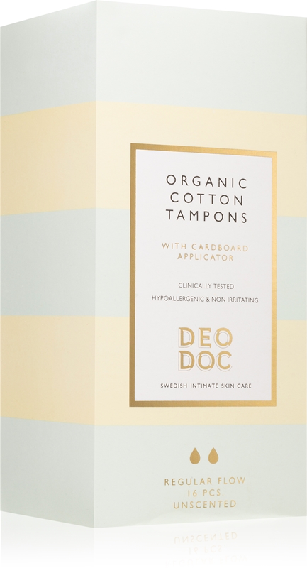 DeoDoc Organic Cotton Tampons Regular Flow Tampons