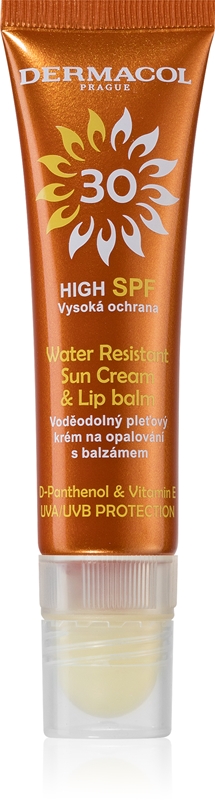 Dermacol Sun Water Resistant Water Resistant Sun Face Cream with Lip ...