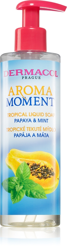 Dermacol Aroma Moment Papaya & Mint sapone liquido per le mani | notino.it