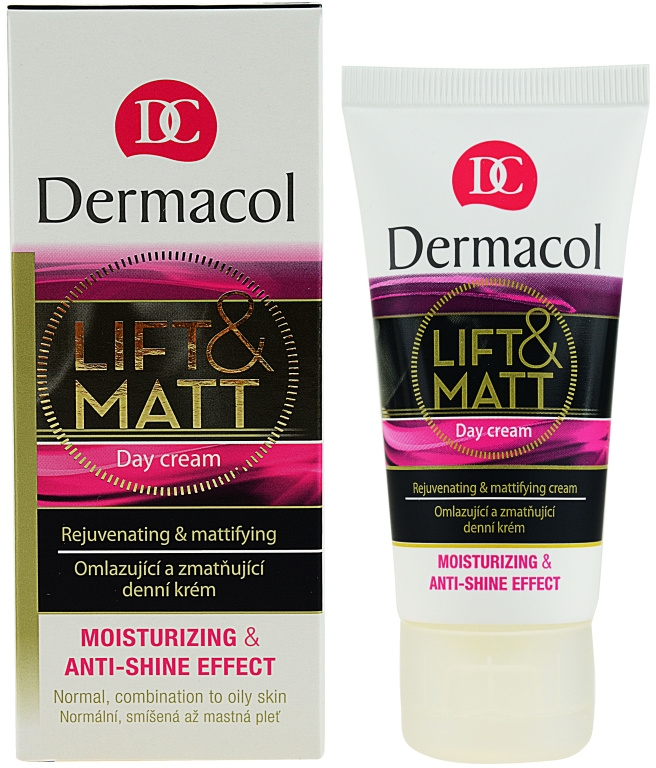 Dermacol Lift & Matt crema de día rejuvenecedora para pieles grasas y ...