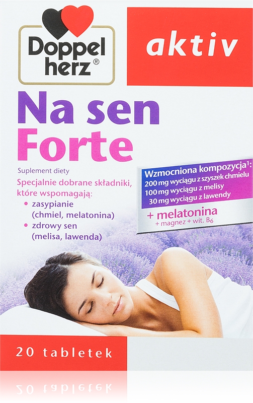 Doppelherz Aktiv Na sen Forte tabletki na poprawę snu i regeneracji