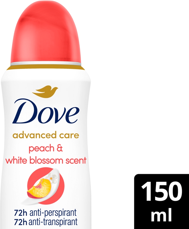 Dove Advanced Care Peach & White Blossom antitranspirante para mulheres ...