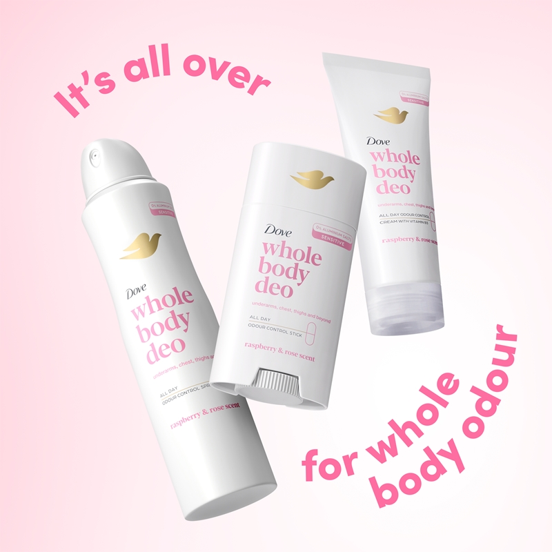 Dove Raspberry & Rose déodorant solide corps | notino.fr