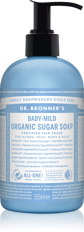 Dr. Bronner’s Baby-Mild Vloeibare Zeep voor Lichaam en Haar | notino.nl