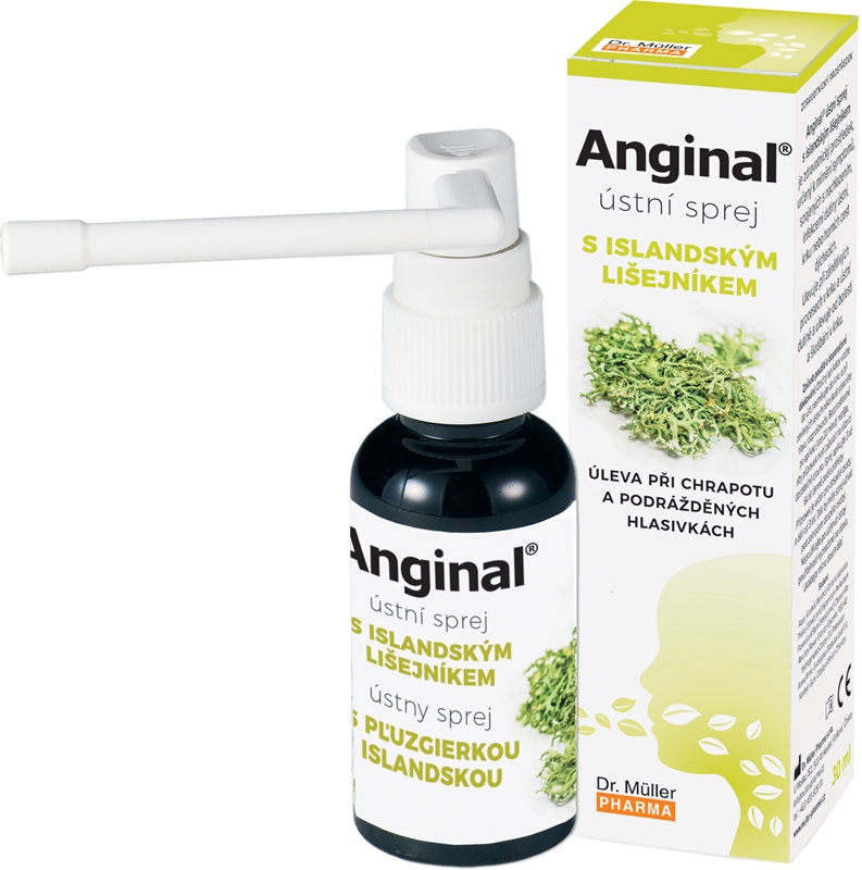 Dr. Müller Anginal® spray bucal acalma a membrana mucosa da cavidade ...