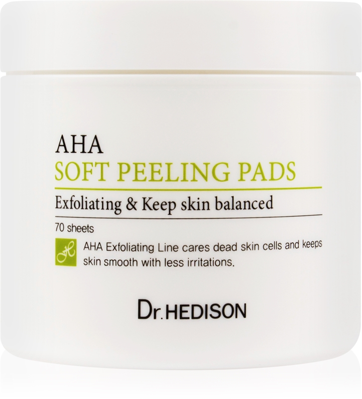Dr. HEDISON AHA Exfoliating Cotton Pads | notino.ie