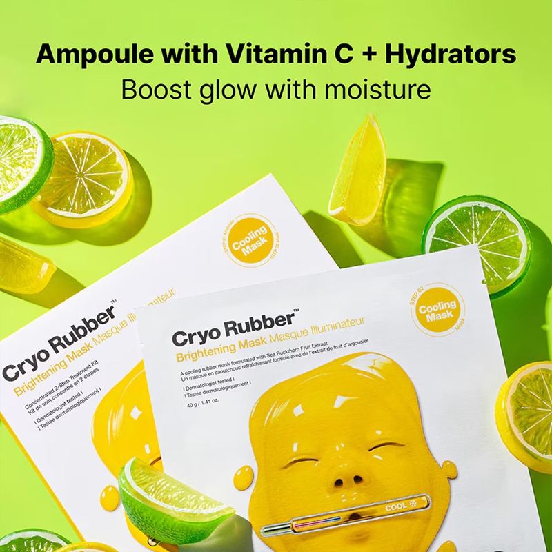 Dr. Jart+ Cryo Rubber™ Brightening Mask sheet mask with a brightening ...