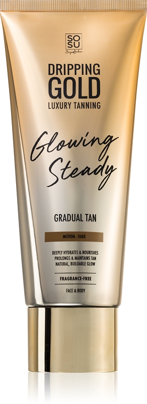 Dripping Gold Glowing Steady Self-Tanning Cream for a gradual tan ...
