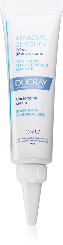 Ducray Keracnyl Glycolic+ cleansing cream to treat blackheads | notino ...