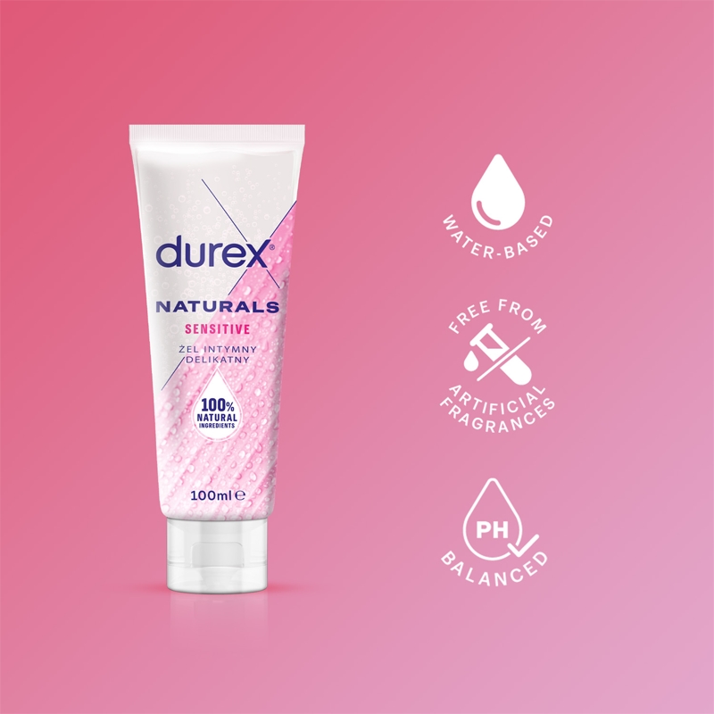 Durex Naturals Sensitive 2+1 Gleitgel (vorteilhafte Packung) | NOTINO