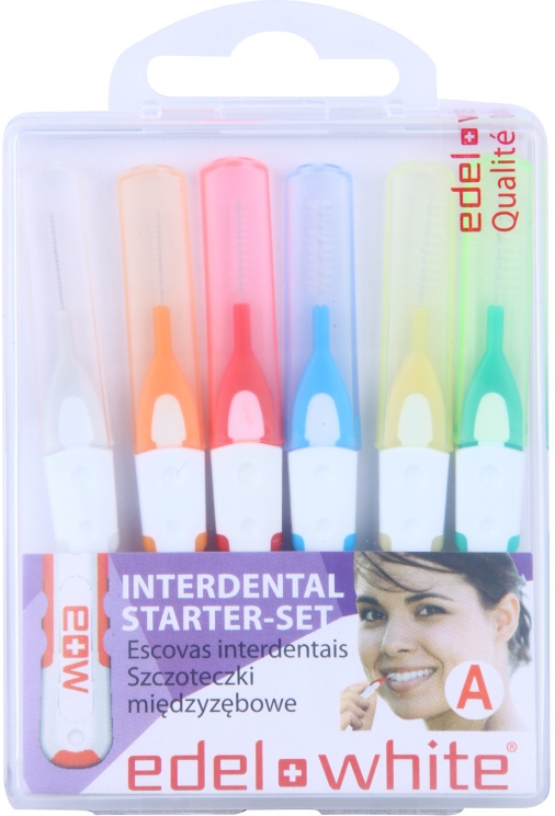 Edel+White Interdental Brushes scovolini interdentali 6 pz mix | notino.it