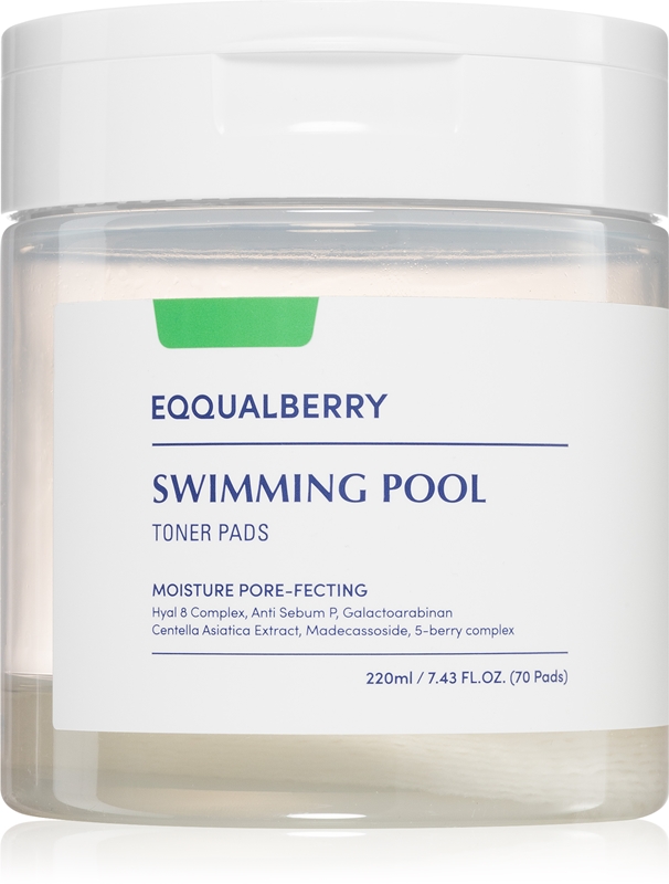 EQQUALBERRY Swimming Pool Toner Pads Pīlinga plāksnītes ar mitrinošu ...