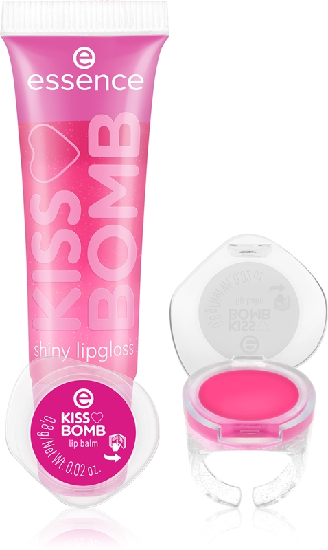 essence KISS BOMB shiny lipgloss & lip balm kit lèvres | notino.fr