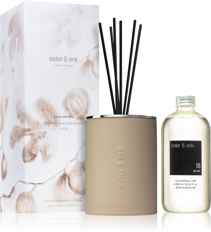 ester & erik room diffuser fig tree & wood ashes (no. 18) aroma difuzér s náplní | notino.cz