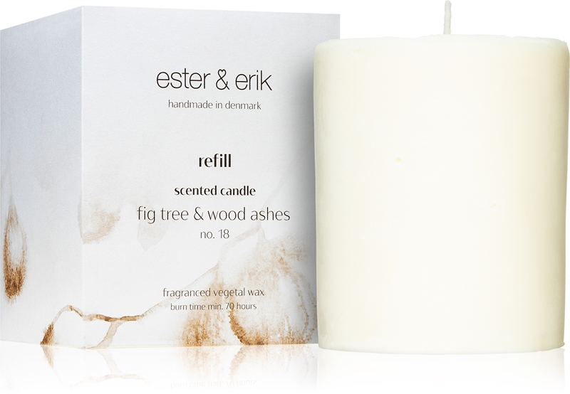 ester & erik scented candle fig tree & wood ashes (no. 18) candela profumata ricarica | notino.it