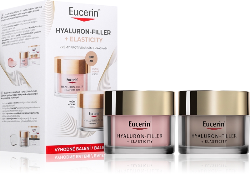Eucerin Hyaluron-Filler + Elasticity Rosé Economy Pack for mature skin ...
