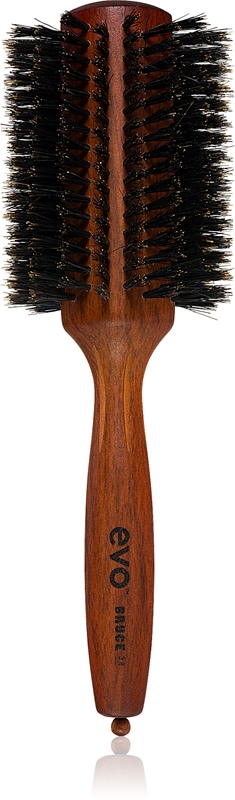 EVO Bruce Natural Bristle Radial Brush Runde Haarbürste mit ...