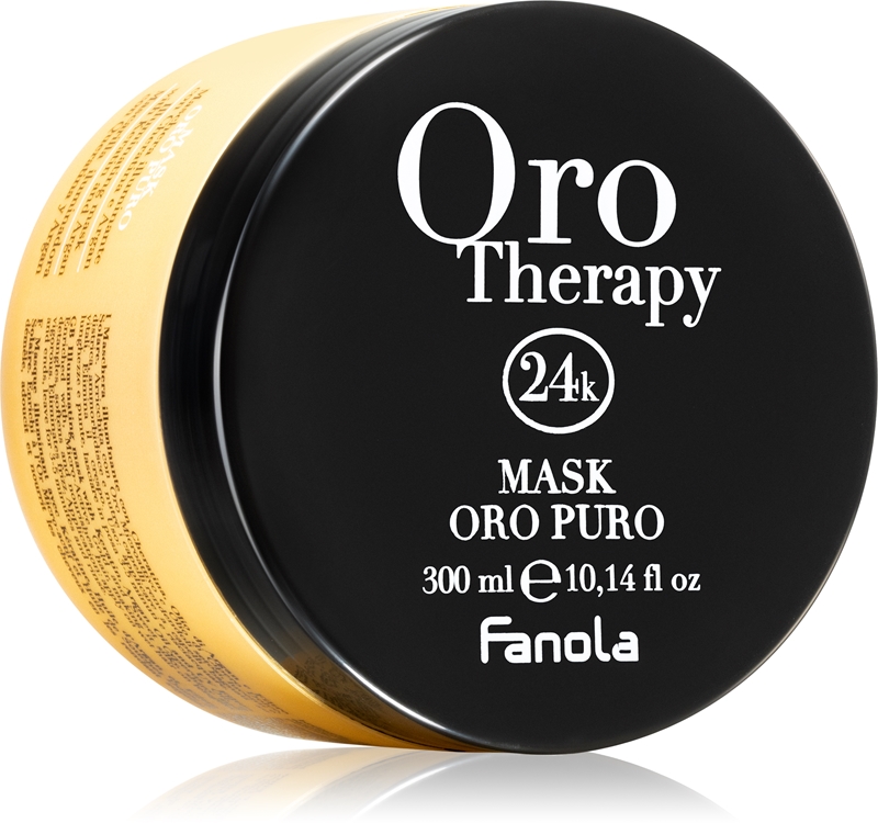 Fanola Oro Therapy Mask Oro Puro Mirdzuma maska blāviem matiem | notino.lv