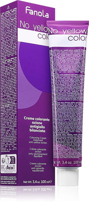 Fanola No Yellow Color Hair Color neutralising yellow tones | notino.ie