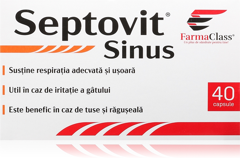 FarmaClass Industry SeptoVit Sinus capsule pentru calmarea mucoasei ...