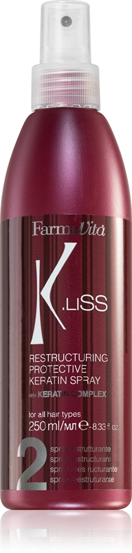 FarmaVita K.liss Keratin spray termo-protetor para placa ou modelador ...