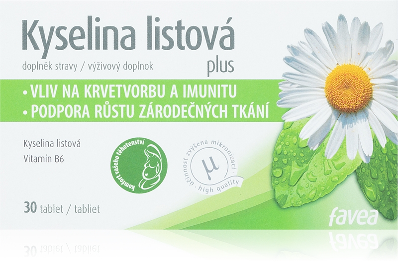 FAVEA Kyselina listová plus doplněk stravy pro těhotné ženy | notino.cz