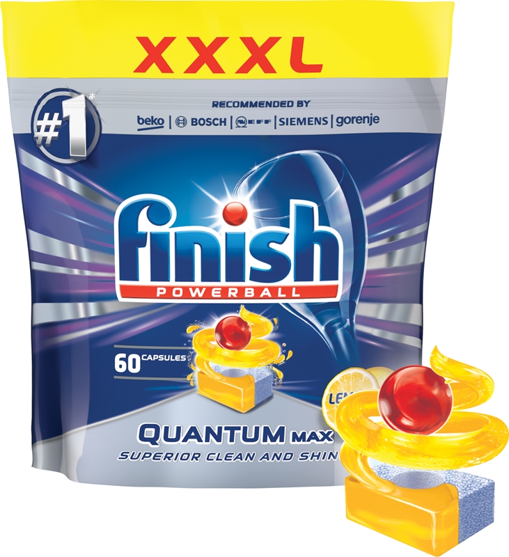 Finish Quantum Max Lemon dishwasher tablets | notino.ie