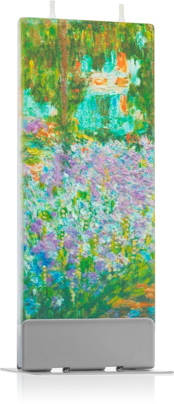 Flatyz Fine Art Claude Monet Irises In Monet´s Garden decorative candle ...