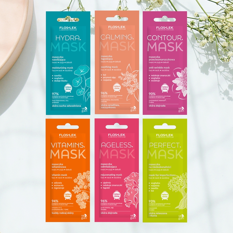 FlosLek Laboratorium Set Gift Set for face mask application | notino.ie