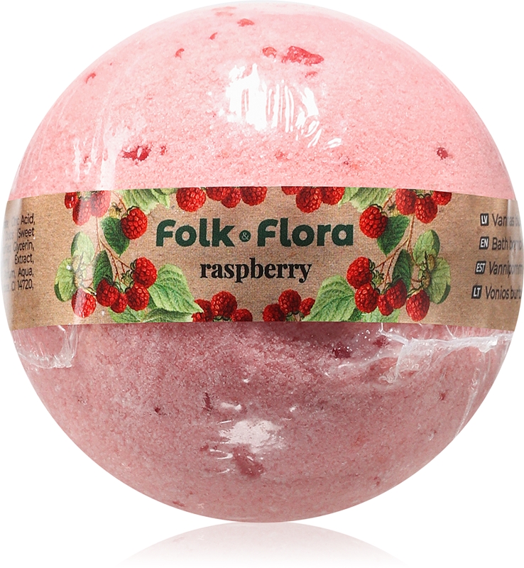 Folk & Flora Raspberry Bath Bomb | notino.ie