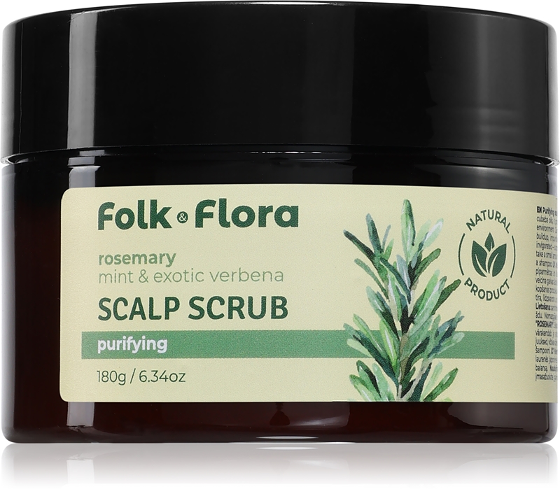 Folk & Flora Rosemary skrubis galvas ādai | notino.lv