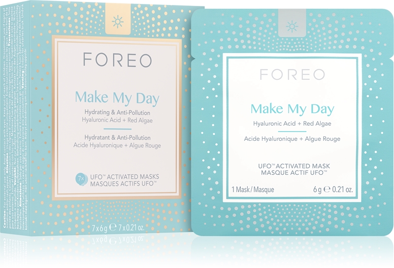 FOREO UFO™ Make My Day protective face mask with moisturising effect ...