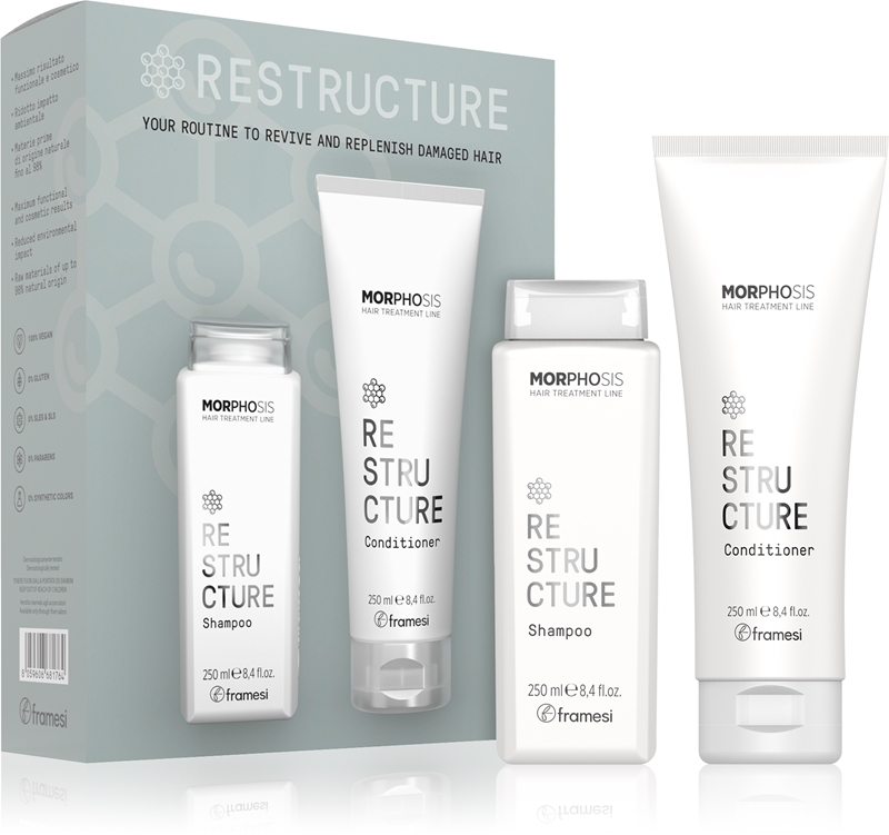 Framesi Morphosis Restructure shampoo and conditioner (for damaged hair ...