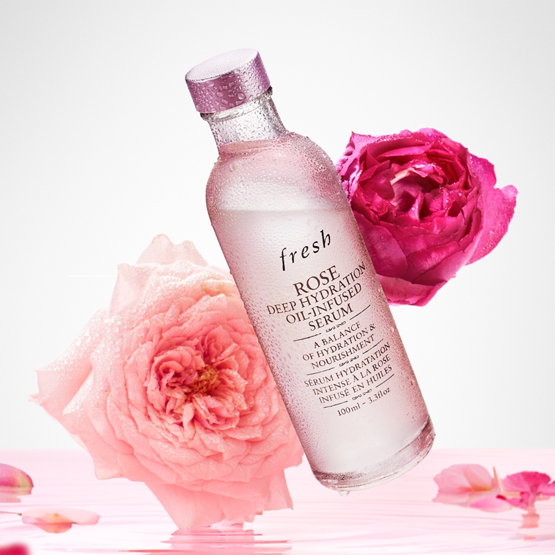 fresh Rose Deep Hydration Oil-Infused Serum hydrating serum with rose ...